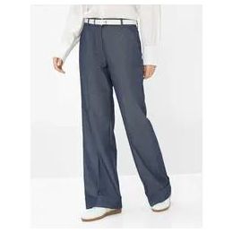 5-Pocket-Hose Brax "Style MAINE", Damen, Gr. 38K19, Kurzgrößen, navy, Web, 62% Polyester, 33% Viskose, 5% Elasthan, Hosen