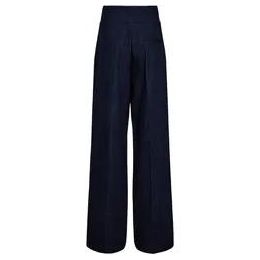 Nümph 5-Pocket-Hose NÜMPH "Nümph Jeans NUBUSSY", Damen, Gr. 36, blau (dunkelblau denim), Obermaterial: 85% Baumwolle, 15% Polyester, Hosen