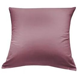 Kissenbezug Primera "Primera Luxus-Satin Kissenbezug", rot (rosenholz), B:80cm L:80cm, Mako-Satin, 100% Baumwolle, Mako-Satin, Kissenbezüge, Passend zu unserer Primera Luxus-Satin Bettwäsche