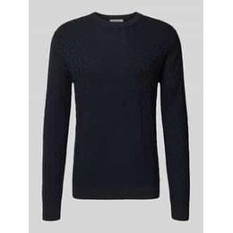 Only & Sons Regular Fit Strickpullover mit Strukturmuster Modell 'KALLE'