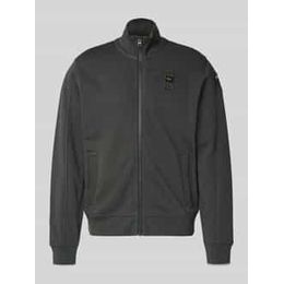 Blauer Sweatjacke mit Stehkragen Modell 'CITY'