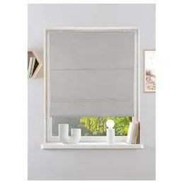 Rollo my home "RIOLA" Gr. 9, light grau, B:110cm H:130cm, Polyester, Rollos, Faltrollo in trendiger Leinenoptik NEUHEIT