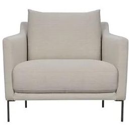Sessel LEONIQUE "Denver", beige, B:84cm H:79cm T:95cm, 96% Polyester, 2% Nylon, 2% Baumwolle, Sessel, Einzelsessel XXL-Sessel, Polster Sessel, Wohnzimmer,Farbe beige, abwaschbar, 84 x 79 x 95