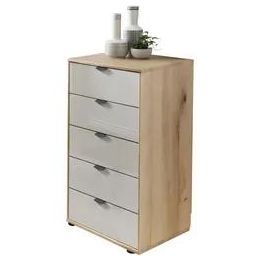 Schubkastenkommode Wiemann "Cardiff Sideboard, Wäscheschrank, teilmassiv Bianco-Eiche, Schubladen", braun, B:40cm, Sideboards, Schubkästen inklusive Selbsteinzug und Dämpfung