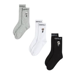 K by KARL LAGERFELD Karl Lagerfeld Socks female Grey, Black, White size 35-38