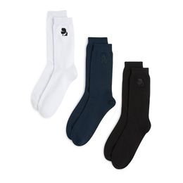 K by KARL LAGERFELD Karl Lagerfeld Socks 'Kameo' male Blue, Black, White size 43-46