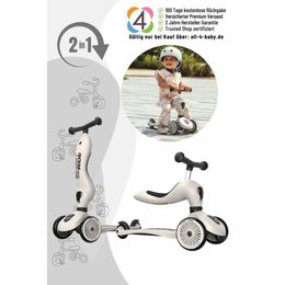 Scoot & Ride Highwaykick 1 Rutscherfahrzeug und Scooter - Farbe: Ash | Gr.: onesize