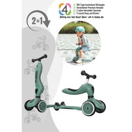 Scoot & Ride Scoot and Ride Highwaykick 1 Rutscherfahrzeug und Scooter - Farbe: Forest | Gr.: onesize