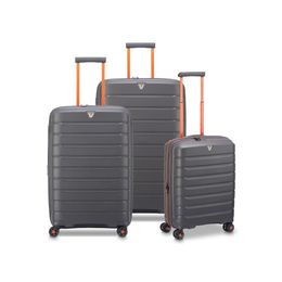 Roncato B-Flying Move 4 Rollen Kofferset 3-teilig mit Dehnfalte in graphite | Gr.: onesize