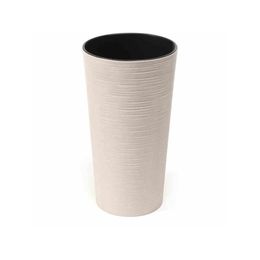 siena GARDEN ECO Pflanzgef&auml;&szlig; Locon 30cm , D30xH57 cm in Wei&szlig; in Wei&szlig; | Gr.: onesize