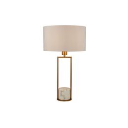 Licht-Erlebnisse Tischlampe (B)35 x (L)35 x (H)62 cm in Gold Wei&szlig; | Gr.: onesize