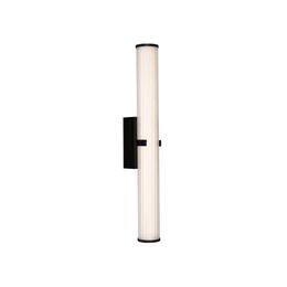 Licht-Erlebnisse Wandlampe EEK G (B)9 x (H)63 cm in Schwarz Klar/Transparent | Gr.: onesize
