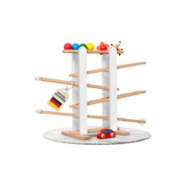 Coemo Kugelbahn Holz 7 mobile Teile in Grau | Gr.: onesize