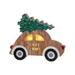 STAR TRADING LED Deko-Leuchte ‚Billy‘, warmweiß, Holz in Braun | Gr.: onesize