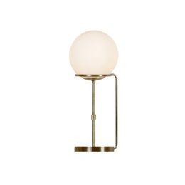 Licht-Erlebnisse Tischlampe (B)20 x (L)20 x (H)50 cm in Messing Antik Wei&szlig; | Gr.: onesize