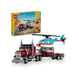 Lego Creator Tieflader mit Hubschrauber in Mehrfarbig ab 7 Jahre | Gr.: onesize