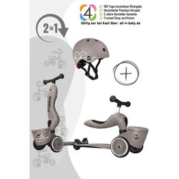 Scoot & Ride Highwaykick 1 Lifestyle inkl. Helm- Farbe: brown lines | Gr.: onesize