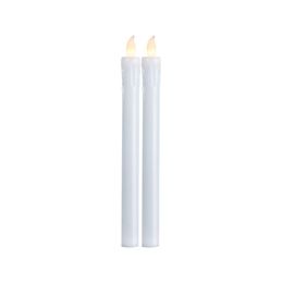 STAR TRADING LED Stabkerze Presse 2er-Set, weiß, 25cm in Weiß | Gr.: onesize