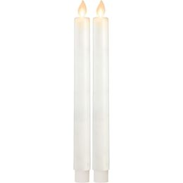 STAR TRADING LED-Stabkerzen ‚M-Twinkle‘, 2er-Set, weiß, 24cm | Gr.: onesize