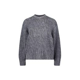 Zero Strickpullover mit Flaum in Middle Grey Melange | Gr.: S
