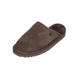 Warmbat Hausschuhe Classic Suede in braun | Gr.: 42