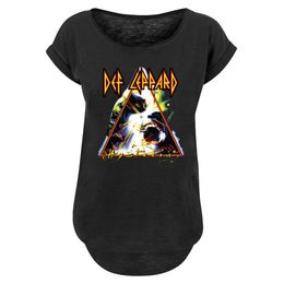 F4NT4STIC T-Shirt 'Def Leppard Hysteria' Damen Gr&ouml;&szlig;e 5XL mischfarben / schwarz