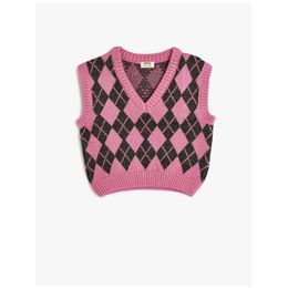 KOTON Sweater in Rosa Gemustert | Gr.: 9-10 Jahre