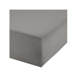 Erwin M&uuml;ller Erwin M&uuml;ller Single-Jersey Boxspringbett-Spannbettlaken Freising in grau | Gr.: 90x190 cm - 100x220 cm