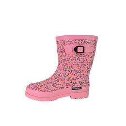 Regenliebe Gummistiefel Flowers Halbschaft in rosa | Gr.: 40