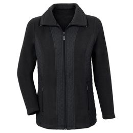 WITT WEIDEN Fleece-Jacke in schwarz | Gr.: 40