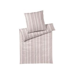 Elegante Bettwäsche Waterstripe in rouge | Gr.: 40 x 80 cm