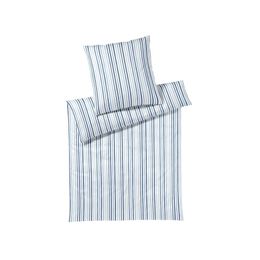 Elegante Bettwäsche Waterstripe in bleu | Gr.: 40 x 80 cm