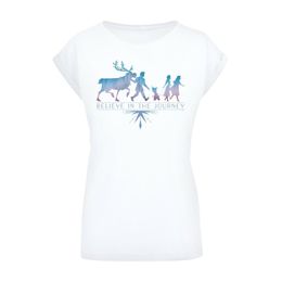 F4NT4STIC T-Shirt Frozen 2 Believe In The Journey' in wei&szlig; | Gr.: 5XL