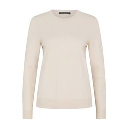 Betty Barclay Basic-Strickpullover mit Rundhalsausschnitt in beige | Gr.: 44