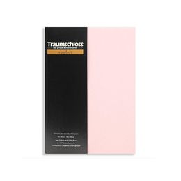 Traumschloss Comfort Jersey Spannbettlaken in puder (rosé) | Gr.: 140-160 x 200 cm