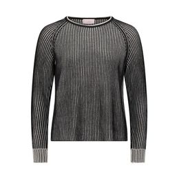 Betty Barclay Grobstrick-Pullover mit Rippenstruktur in Patch Black/Beige | Gr.: 38
