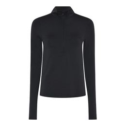 Girlfriend Collective Top Reset Long Sleeve, Half Zip in Black | Gr.: XXS
