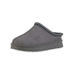 VAN HILL Pantoffeln Penelope in Grau | Gr.: 37