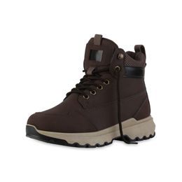 VAN HILL Worker Boots Sofia in Dunkelbraun | Gr.: 39