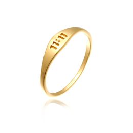 Elli Ring 925 Sterling Silber in Gold | Gr.: 56