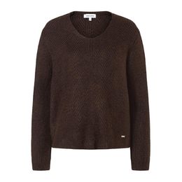 More & More More & More kuscheliger Rippstrickpullover in espresso brown | Gr.: 40