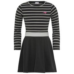 Kangaroos Jerseykleid in schwarz/pink | Gr.: 104/110