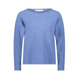 BETTY & CO BETTY & CO Strickpullover mit Rundhalsausschnitt in Middle Blue Melange | Gr.: 40