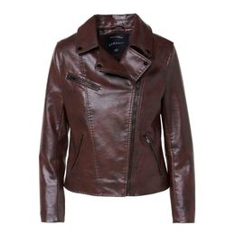 KOROSHI Damen Bikerjacke Kunstleder in braun | Gr.: XL