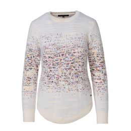 KOROSHI Weicher Damenpullover im Jacquardmuster in weiß | Gr.: L