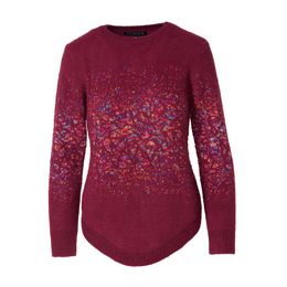 KOROSHI Weicher Damenpullover im Jacquardmuster in braun | Gr.: S