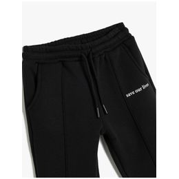 KOTON Sweat Bottoms in Schwarz | Gr.: 7-8 Jahre