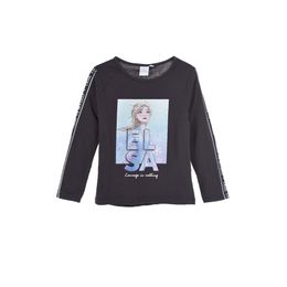 Disney Frozen Langarmshirt Elsa Longsleeve in Grau | Gr.: 110