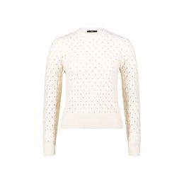 Zero Pullover mit Lochstrickmuster in Eggnog | Gr.: 38