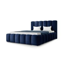 Höffner Polsterbett Baron blau Maße (cm): B: 160 H: 112 » Höffner